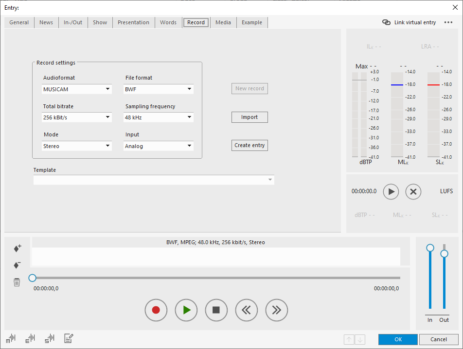 Using Audio Templates