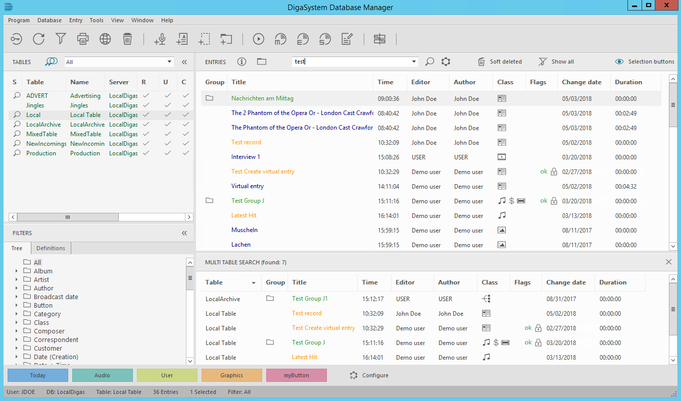 Introduction to Database Manager